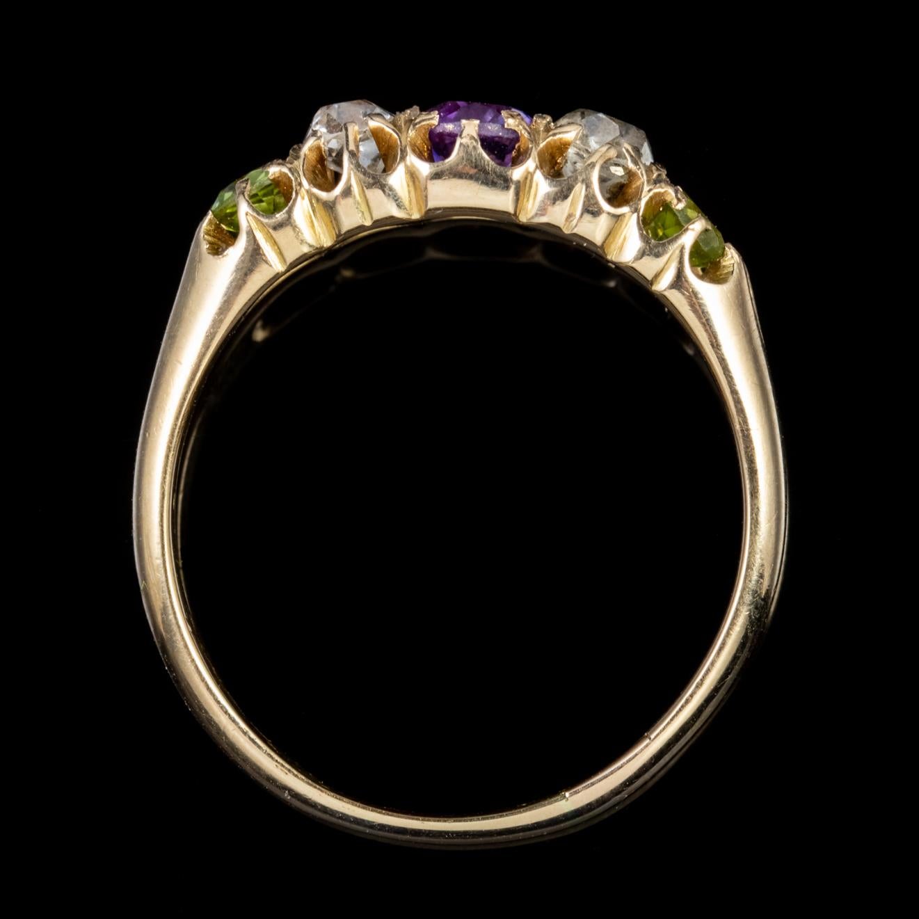 Antique 15 Carat Gold Edwardian, circa 1910 Suffragette Ring at 1stDibs ...