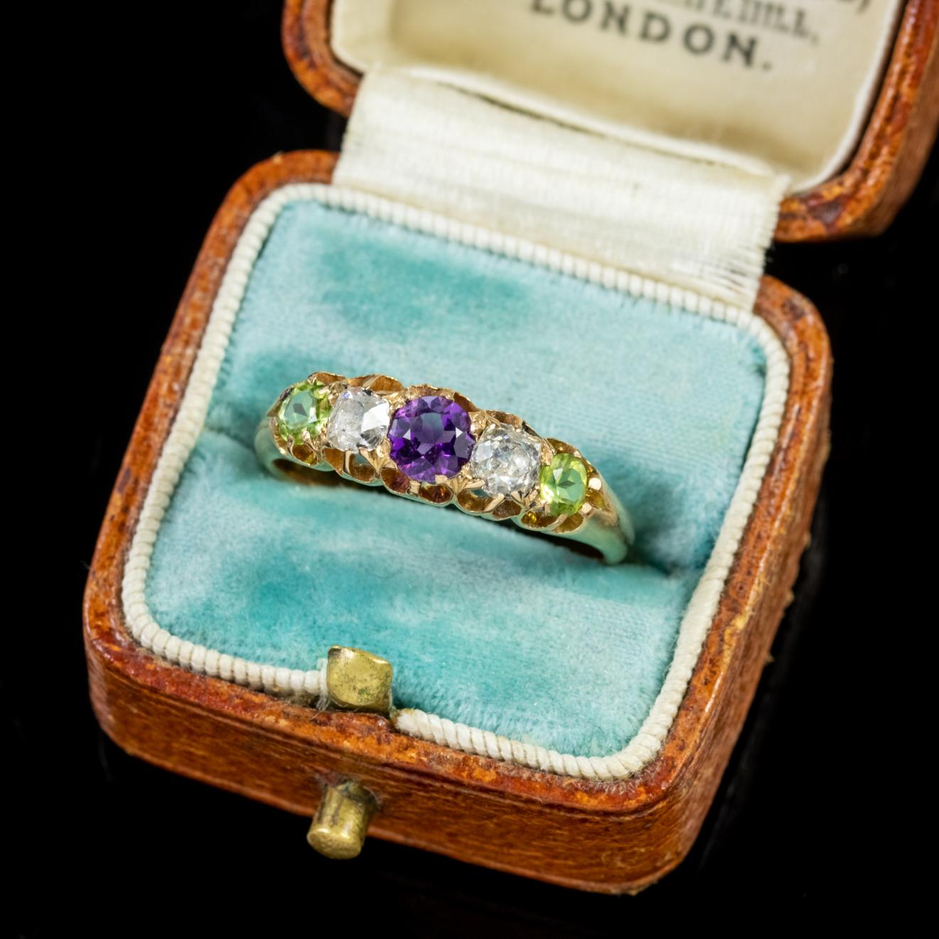 Antique 15 Carat Gold Edwardian, circa 1910 Suffragette Ring at 1stDibs ...