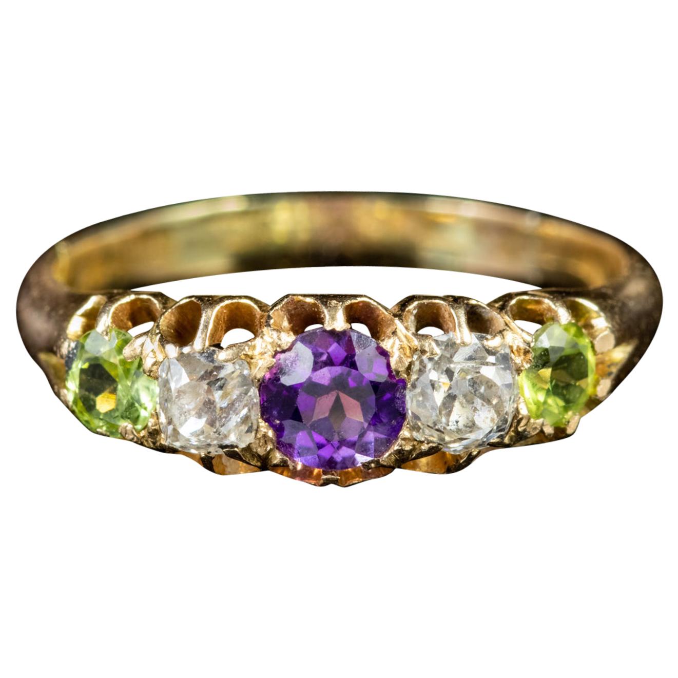 Antique 15 Carat Gold Edwardian, circa 1910 Suffragette Ring at 1stDibs ...