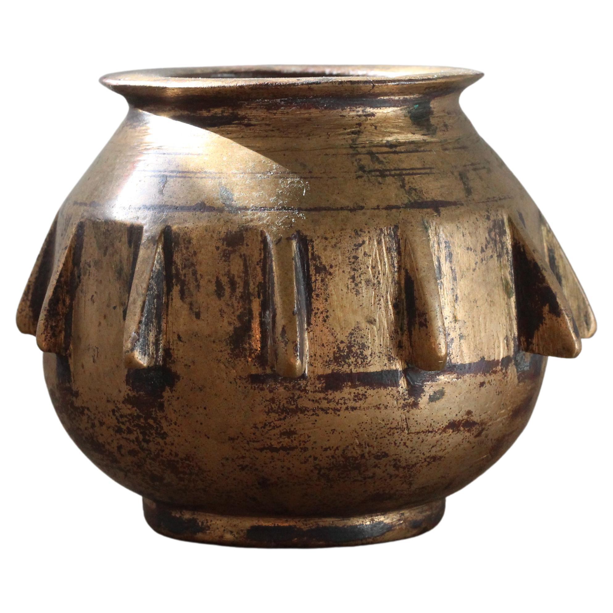 Antique 15th Century Gothic Mortar in Bronze Patina For Sale at 1stDibs