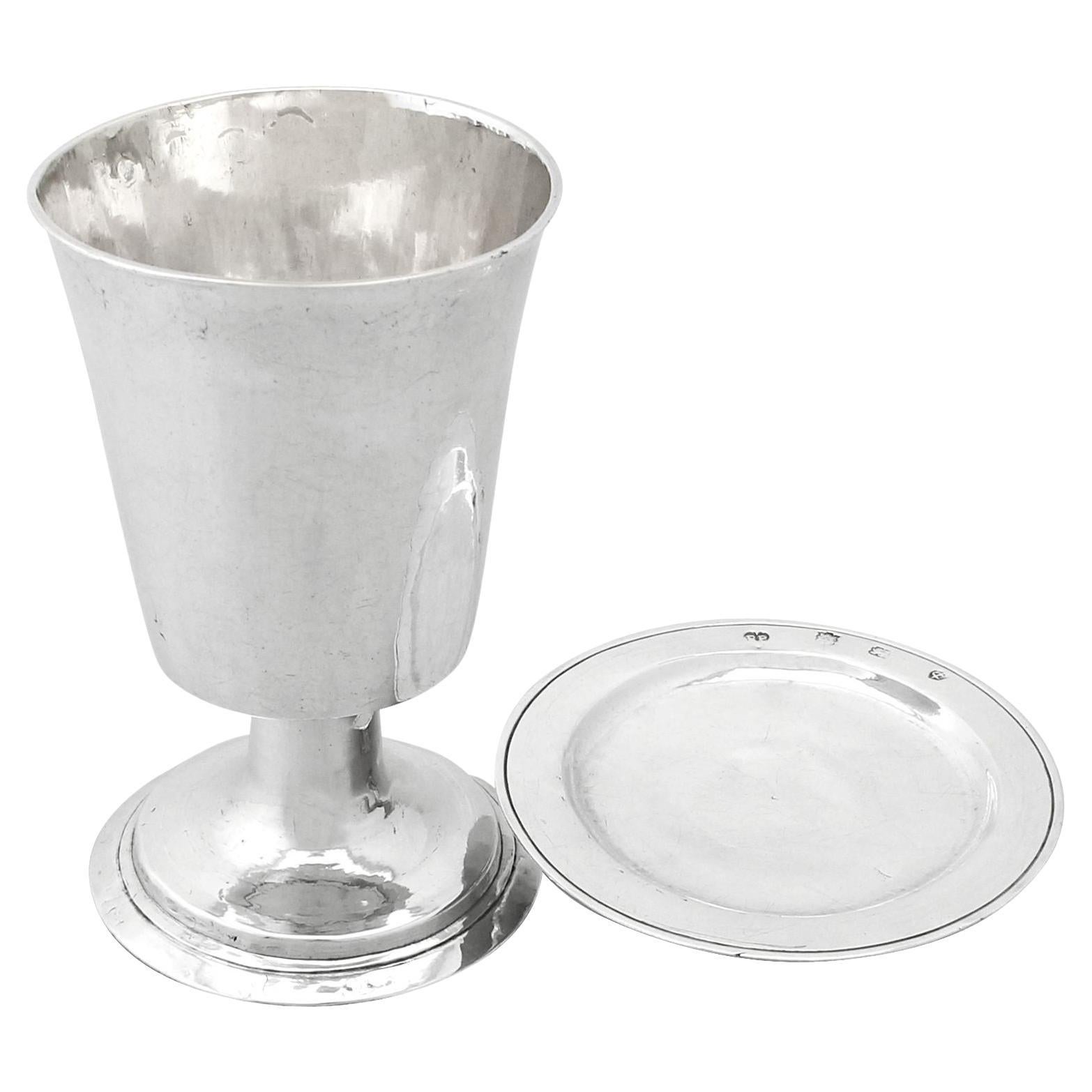 English Silver Chalice and Paten For Sale at 1stDibs