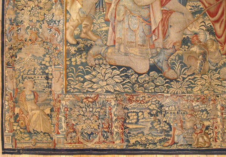 16th Century Brussels Biblical Old Testament Tapestry, with Moses and ...