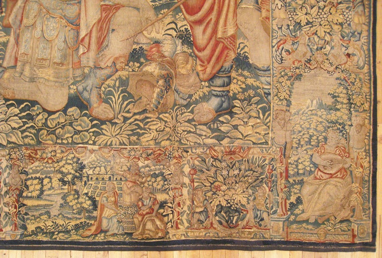 16th Century Brussels Biblical Old Testament Tapestry, with Moses and ...