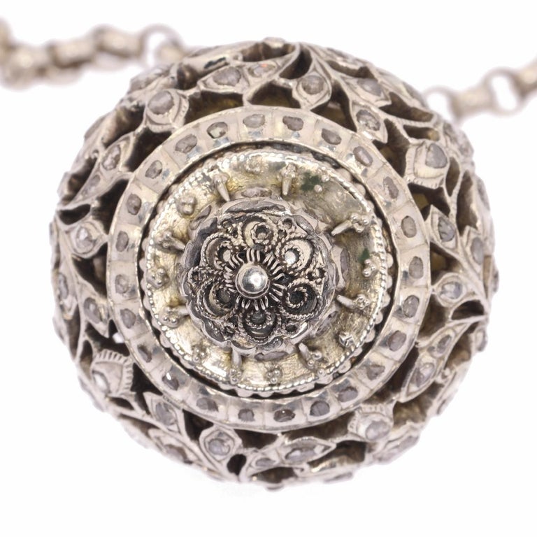 Antique 16th Century Diamond Embellished Pomander Sphere at 1stDibs ...