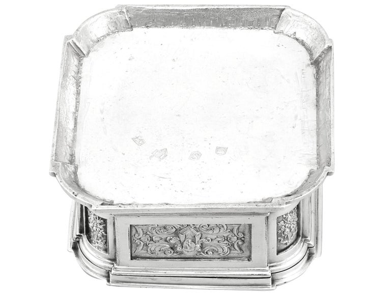 Antique 1733 George II Sterling Silver Toilet Boxes For Sale at 1stDibs
