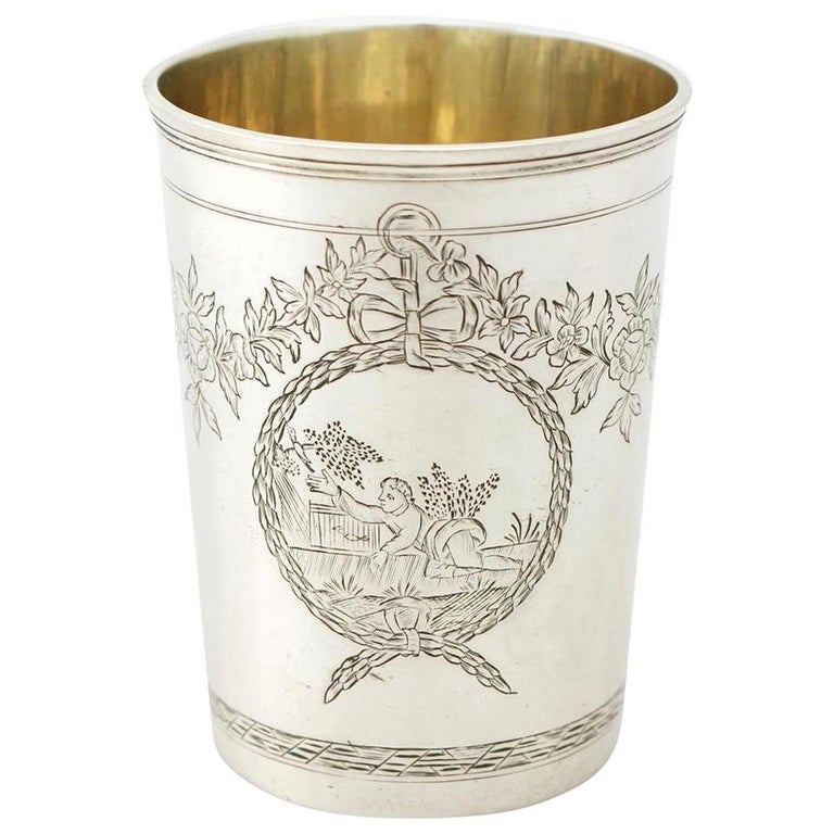Antique 1777 Russian Silver Beaker at 1stDibs