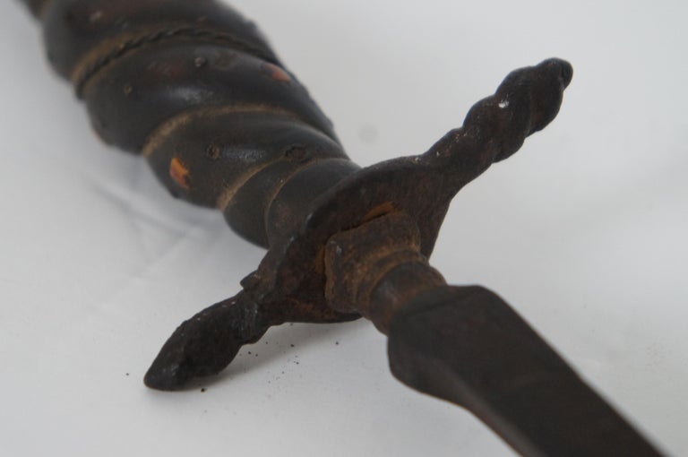 Antique 17th Century Italian Military Gunners Stiletto Dagger Knife ...