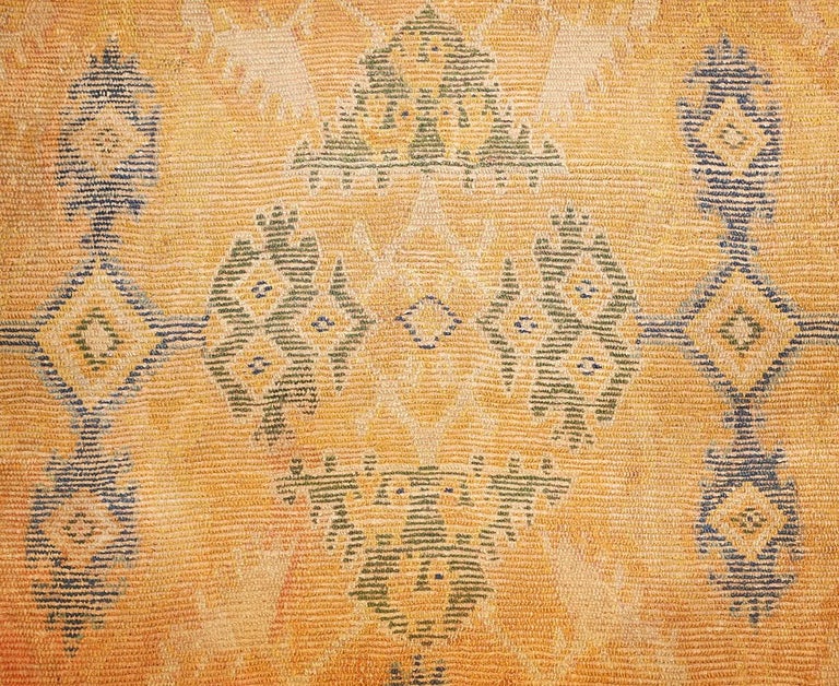 Antique 17th Century Spanish Cuenca Carpet. Size: 10' x 11' (3.05 m x 3 ...