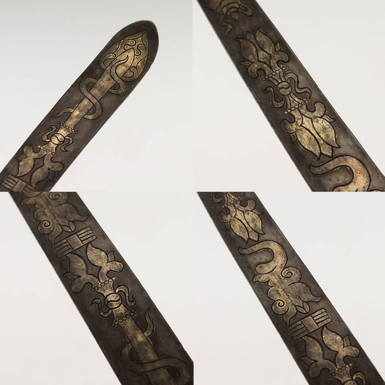 Antique Chinese Qing Dynasty Solid Silver-Gilt Dragon Ruyi Sceptre ...