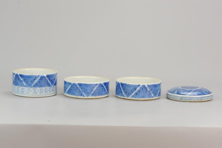 Antique 18th-19th Century Food Container Japanese Porcelain Stacking ...