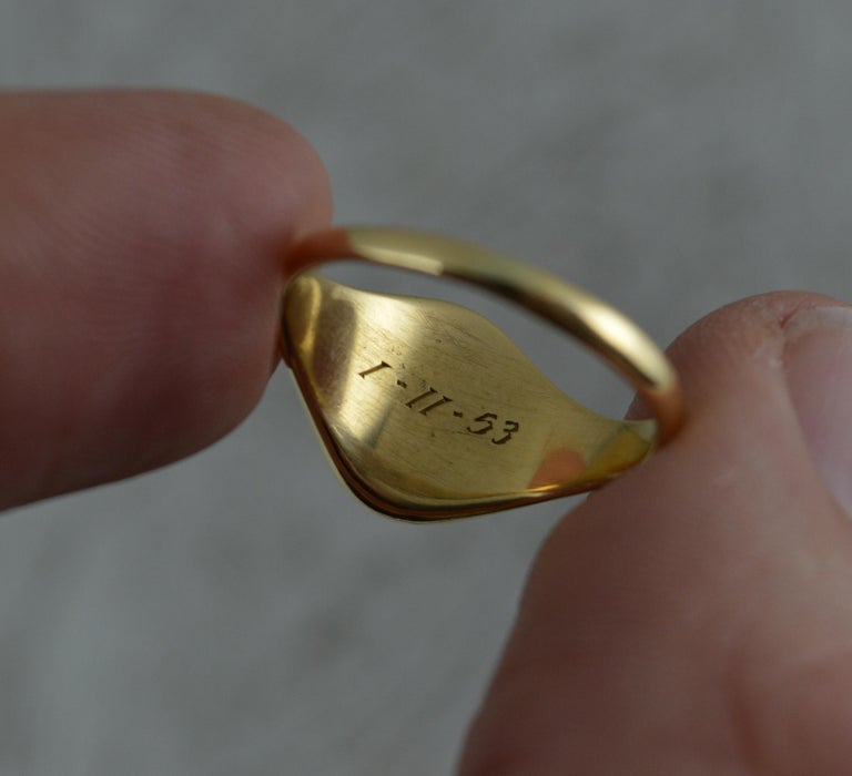 Antique 18 Carat Gold and Clenched Fist and Star Intaglio Seal Signet ...