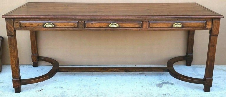 Antique 1800s Library Dining Table 6 Drawer at 1stDibs