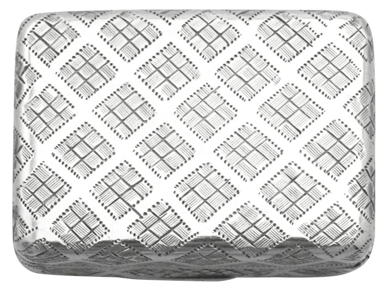 William Edwards Antique 1822 Sterling Silver Vinaigrette For Sale at ...