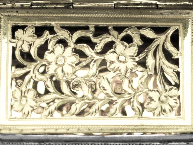 William Edwards Antique 1822 Sterling Silver Vinaigrette For Sale at ...