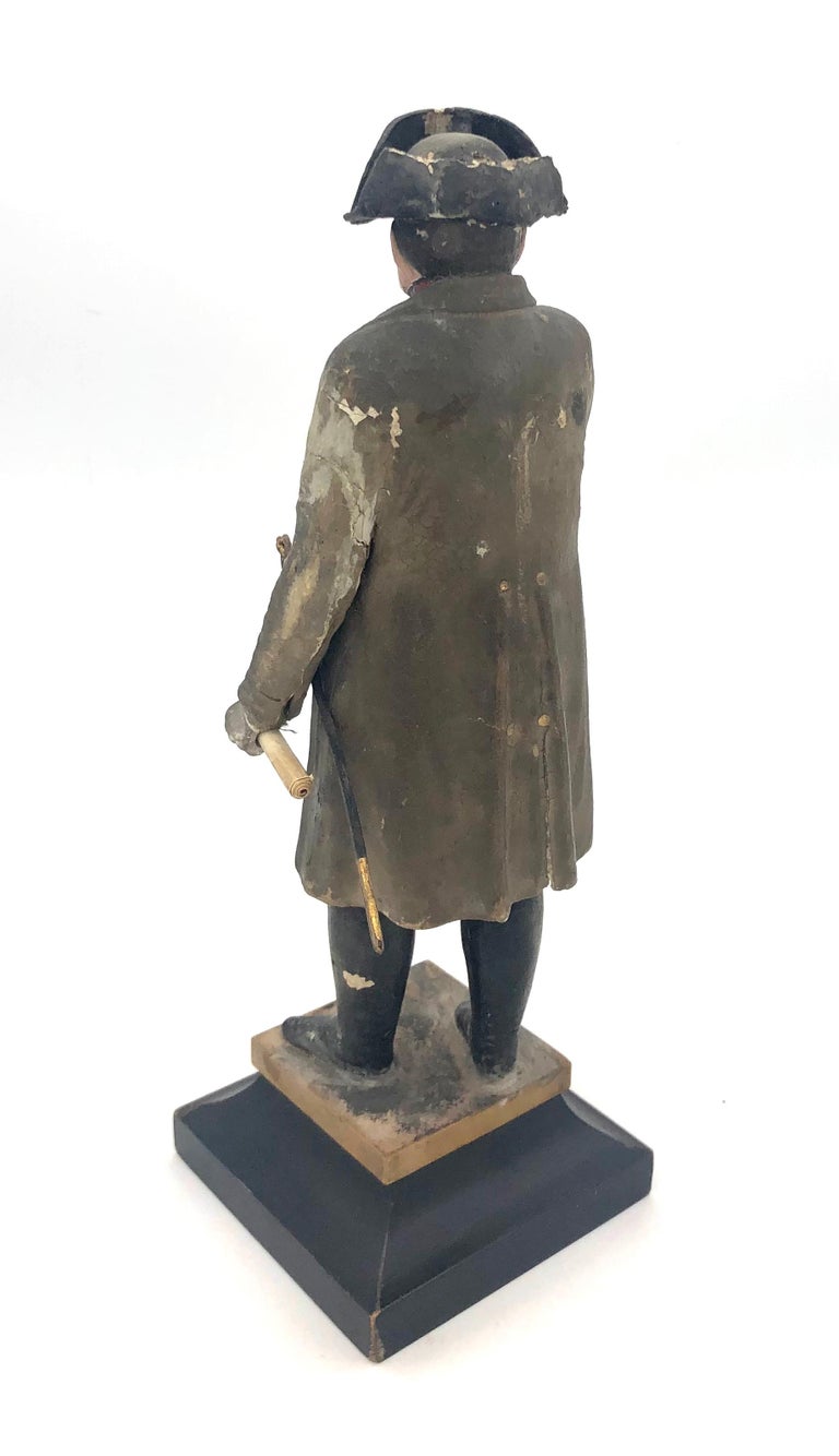 Antique 1830 Statue of Napoleon with Dagger and Document Wood Paper ...