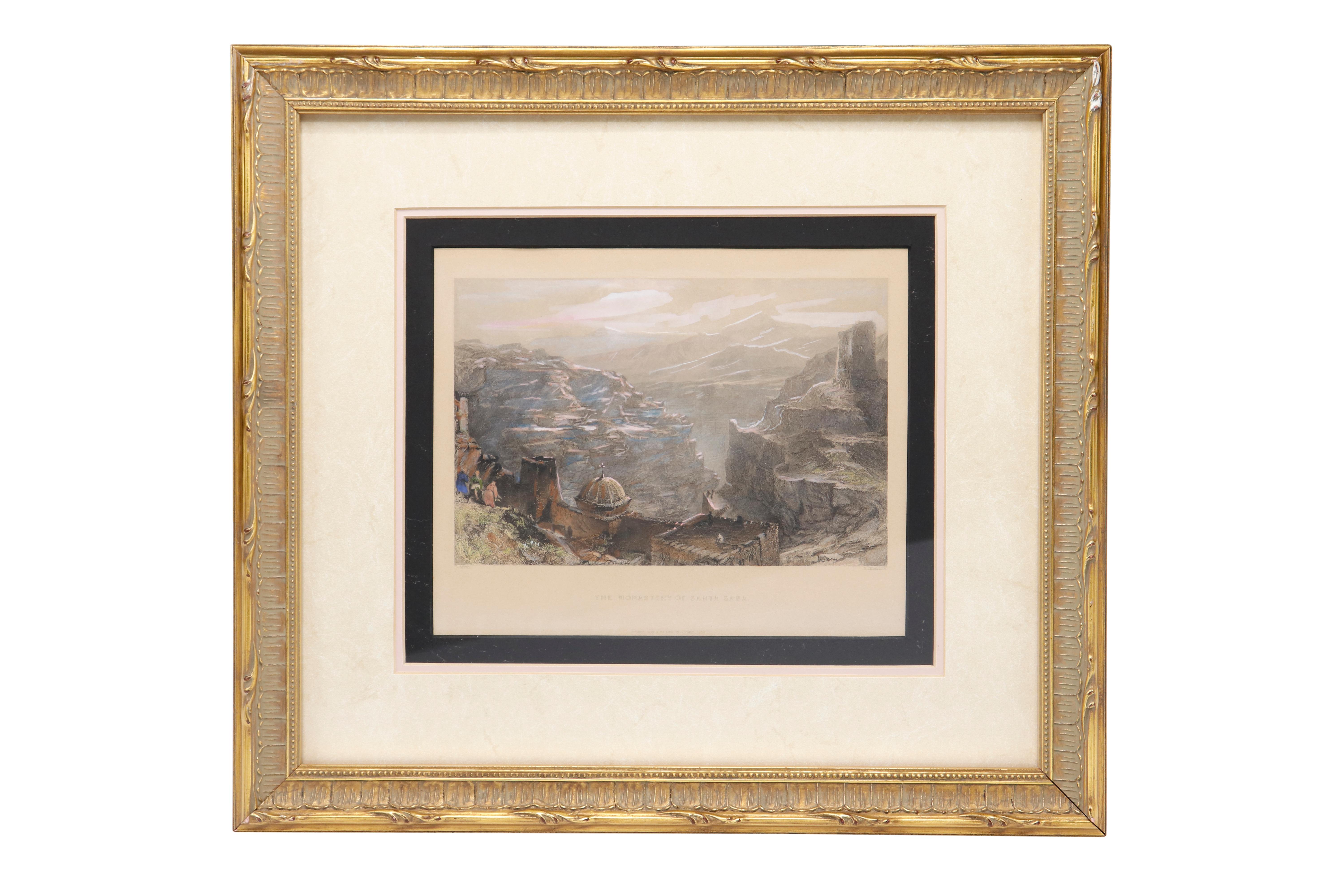 Antique 1837 Hand Colored Engravings, Set of 4 For Sale at 1stDibs