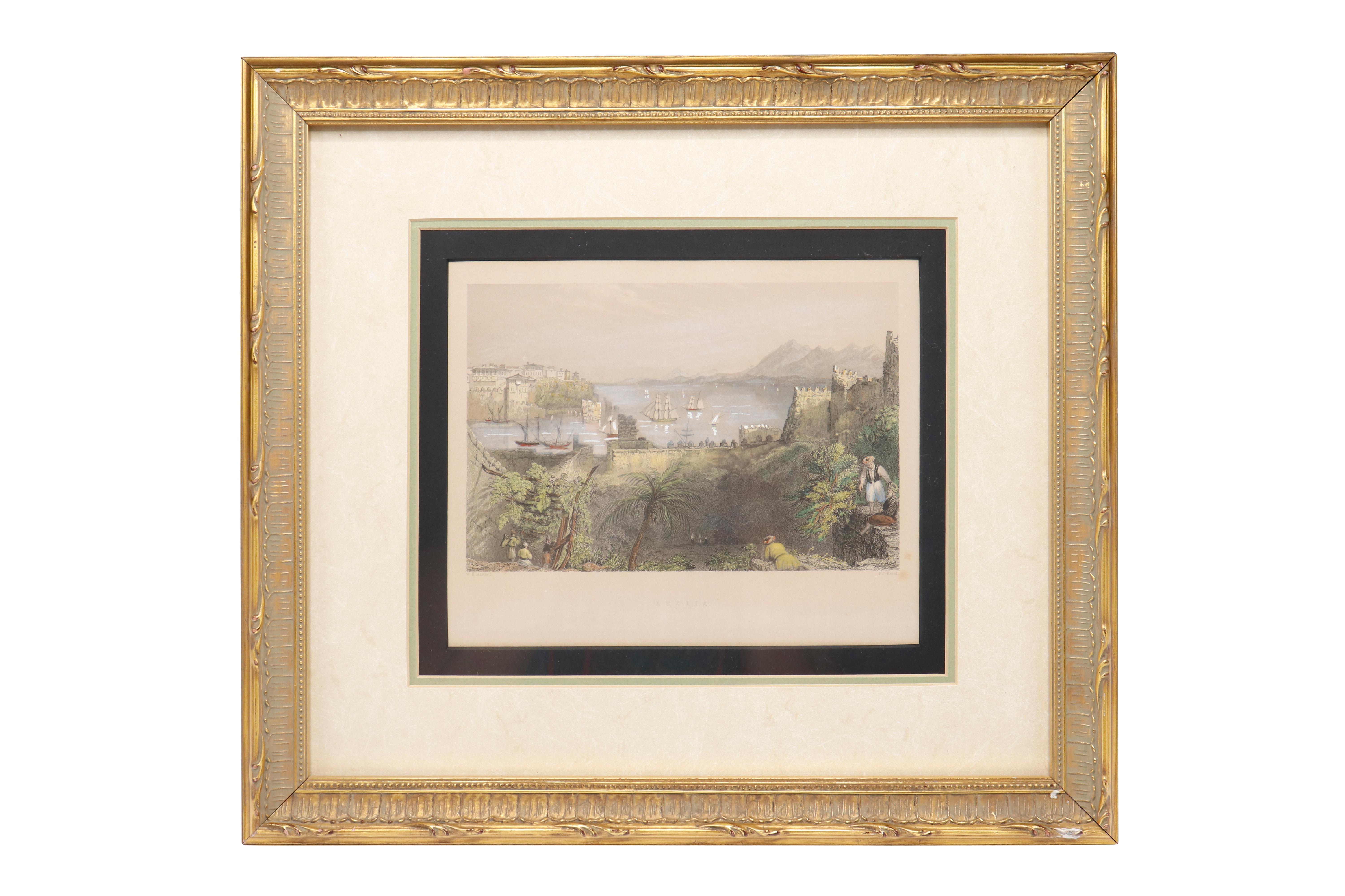 Antique 1837 Hand Colored Engravings, Set of 4 For Sale at 1stDibs