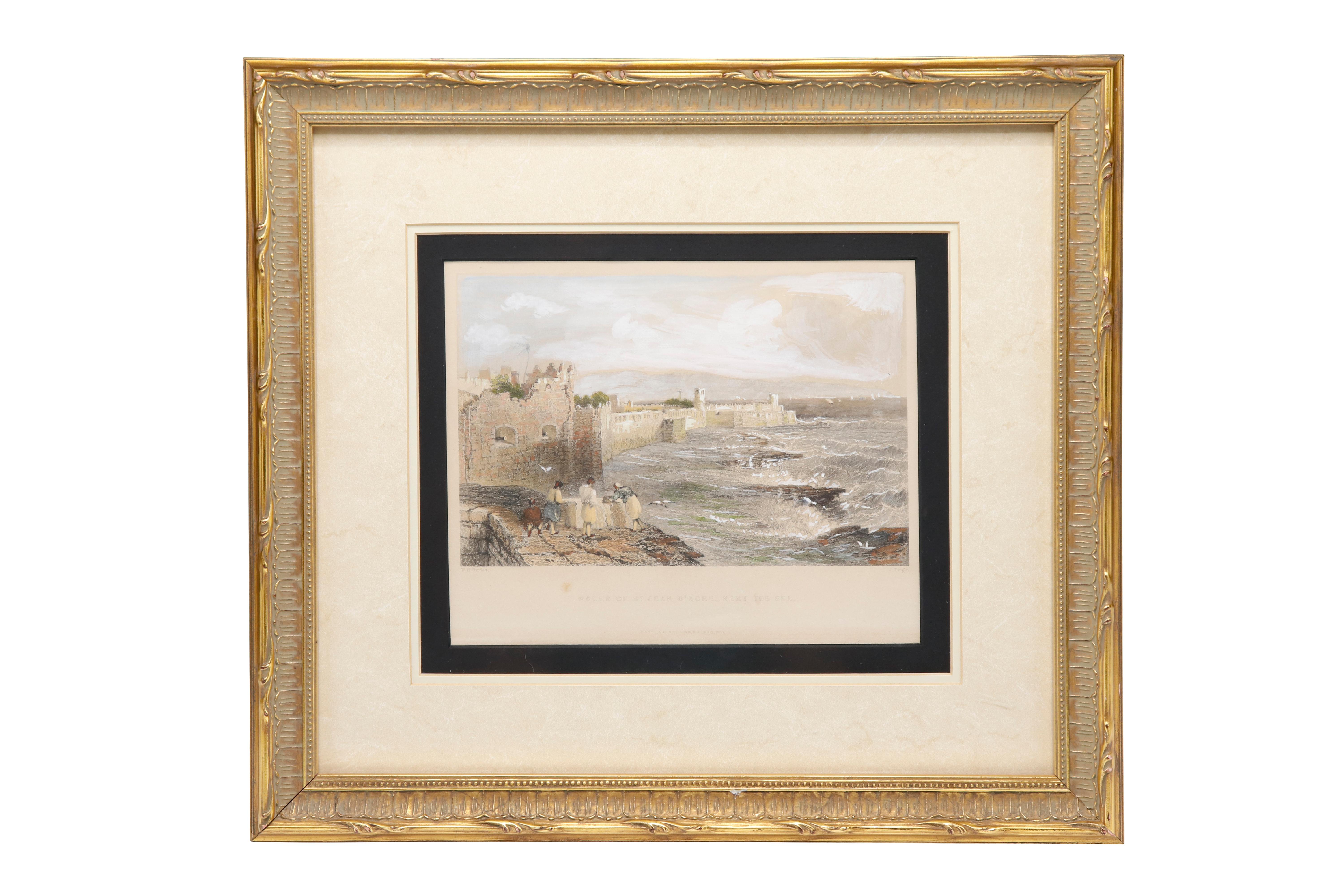 Antique 1837 Hand Colored Engravings, Set of 4 For Sale at 1stDibs