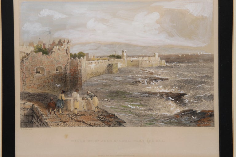 Antique 1837 Hand Colored Engravings, Set of 4 For Sale at 1stDibs