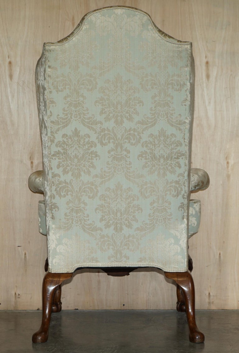 Antique 1840 Museum Quality Claw and Ball Carved Feet Wingback Very ...