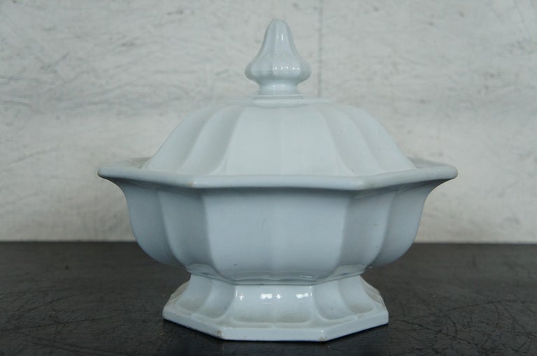 Antique 1850s T&R Boote Octagonal Footed Lidded Ironstone Serving ...