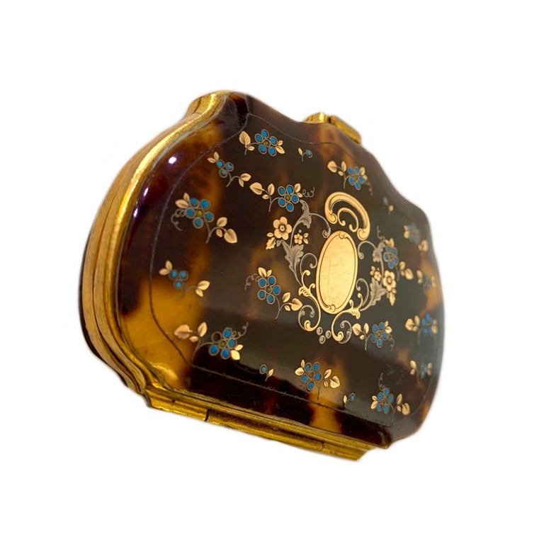 Antique 1863 Genuine Tortoise Shell Coin Purse and Notebook Ensemble ...