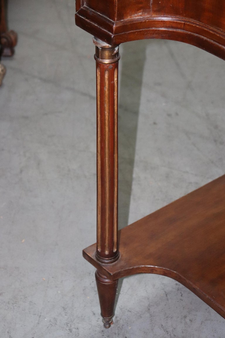 Antique 1870s era French Directoire Louis XVI Marble Top Console Table ...