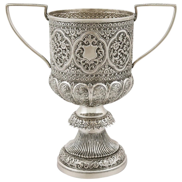 Antique 1880s Indian Silver Presentation Cup at 1stDibs
