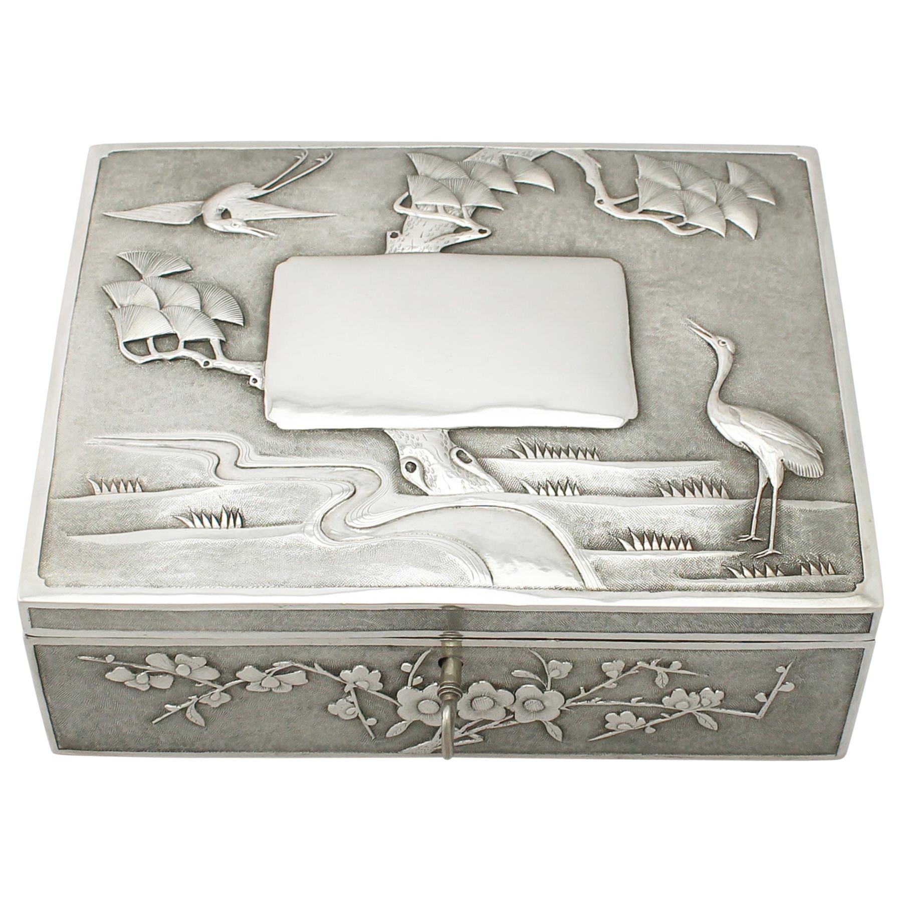 1890s Antique Chinese Export Silver Box by Wang Hing at 1stDibs