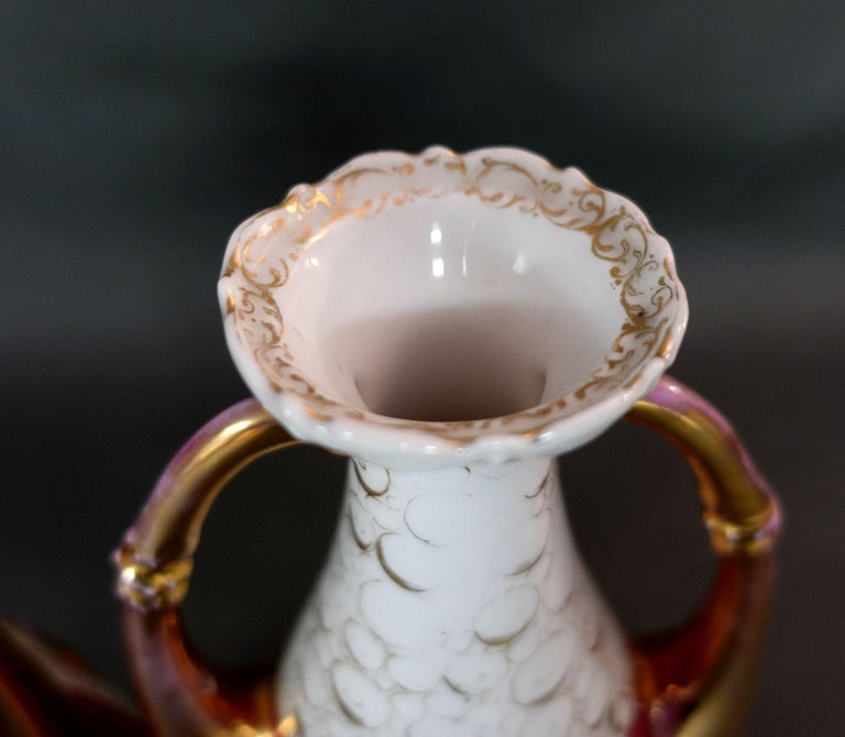 Antique 1890s Pair of Amorous Victoria Austria Vase "Marked" For Sale ...