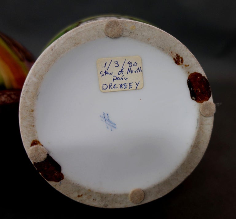 Antique 1890s Pair of Amorous Victoria Austria Vase "Marked" For Sale ...