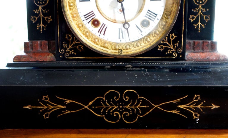 Antique 1890s Seth Thomas Adamantine Mantle Clock For Sale at 1stDibs