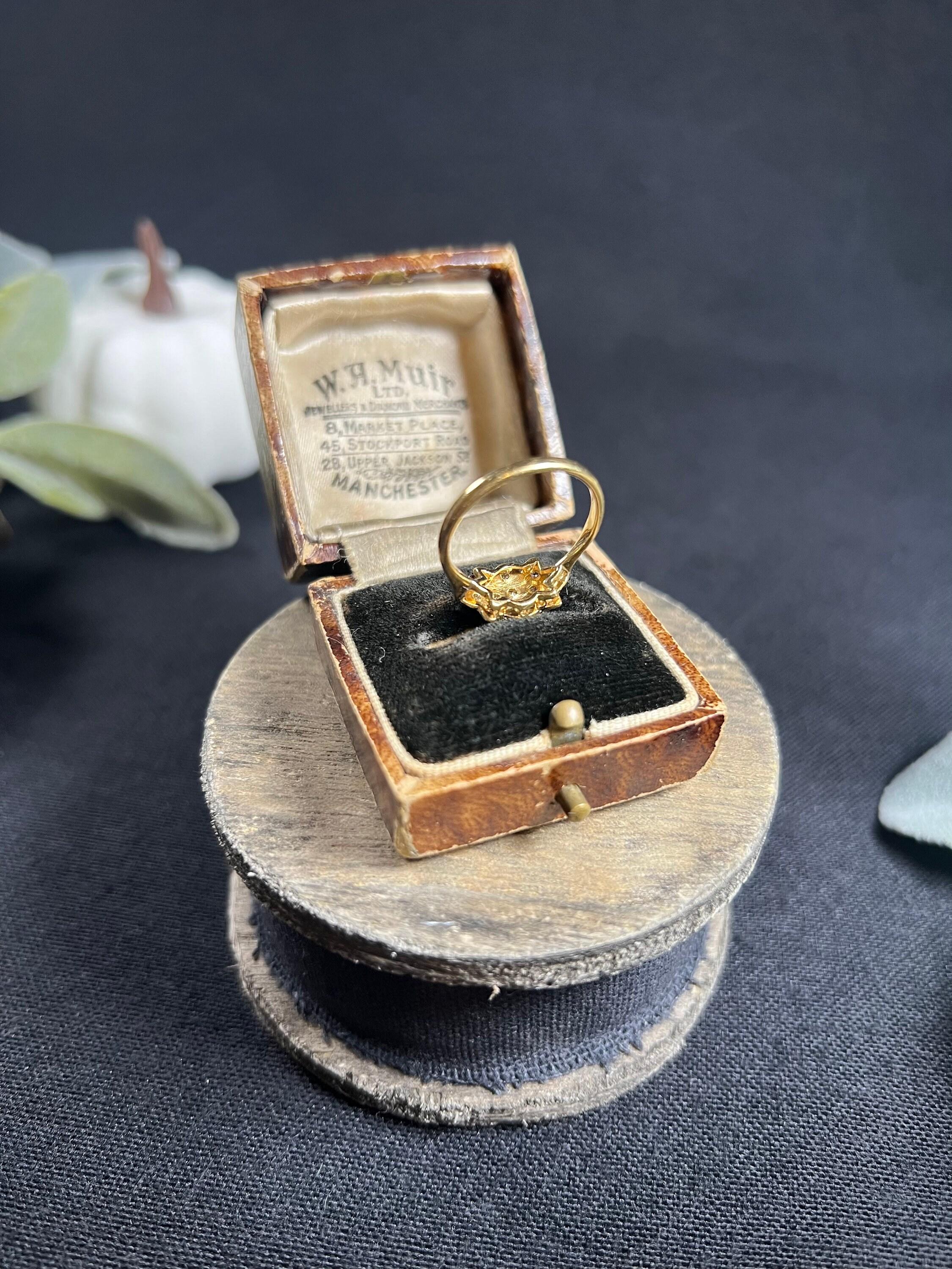 Antique 18ct Gold and Platinum Edwardian Diamond Bow Shaped Illusion ...