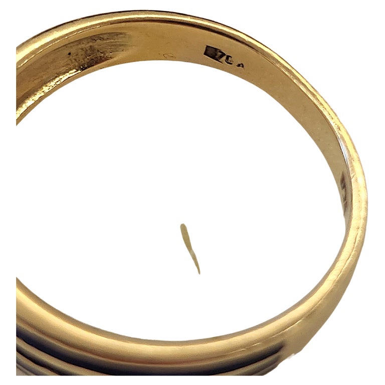 Antique 18k Gold Enamel and Diamond Ring For Sale at 1stDibs