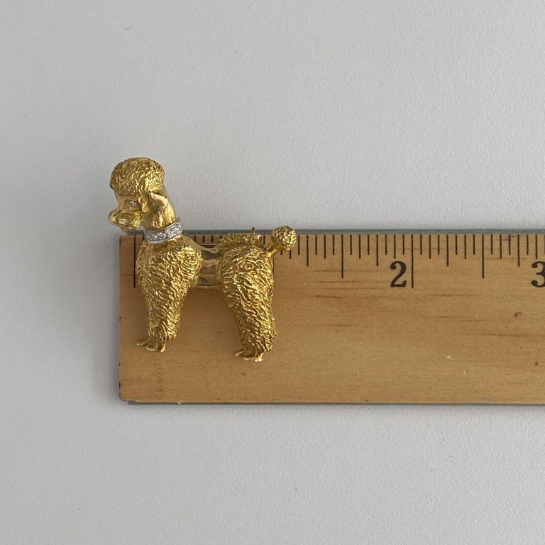Antique 18k Yellow Gold "Poodle" Pendant and Brooch For Sale at 1stDibs