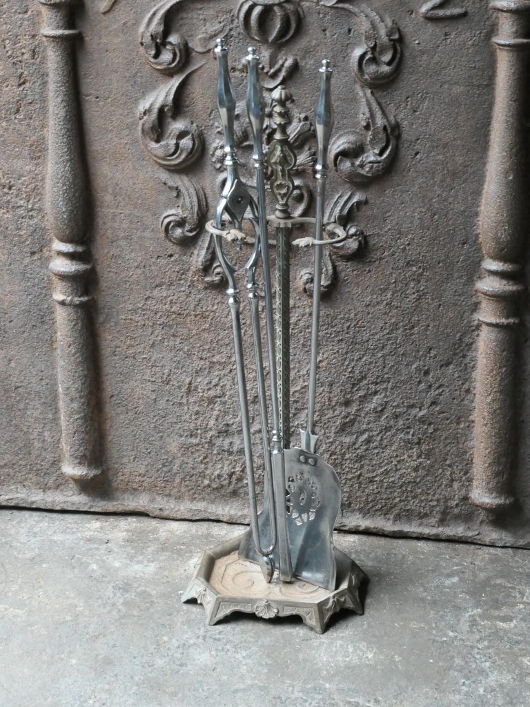 Antique 18th - 19th C. English Georgian Fire Companion Set For Sale at ...