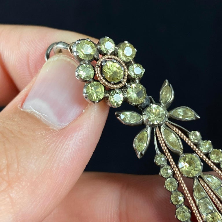 Antique 18th/19th Century Chrysolite Chrysoberyl Pendant Earrings ...