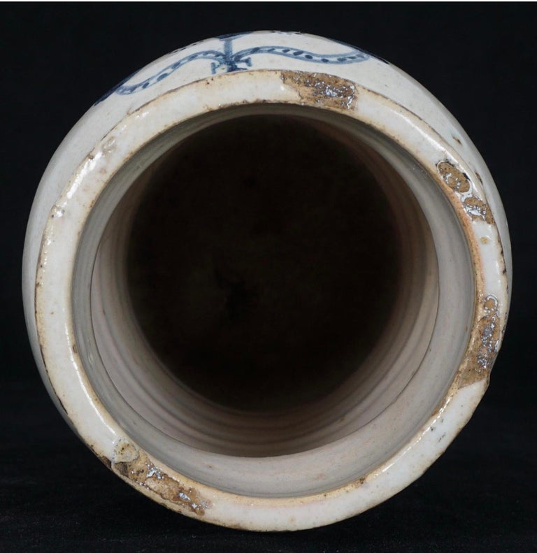 Antique 18th Century Albarello Italian Drug Jar For Sale at 1stDibs