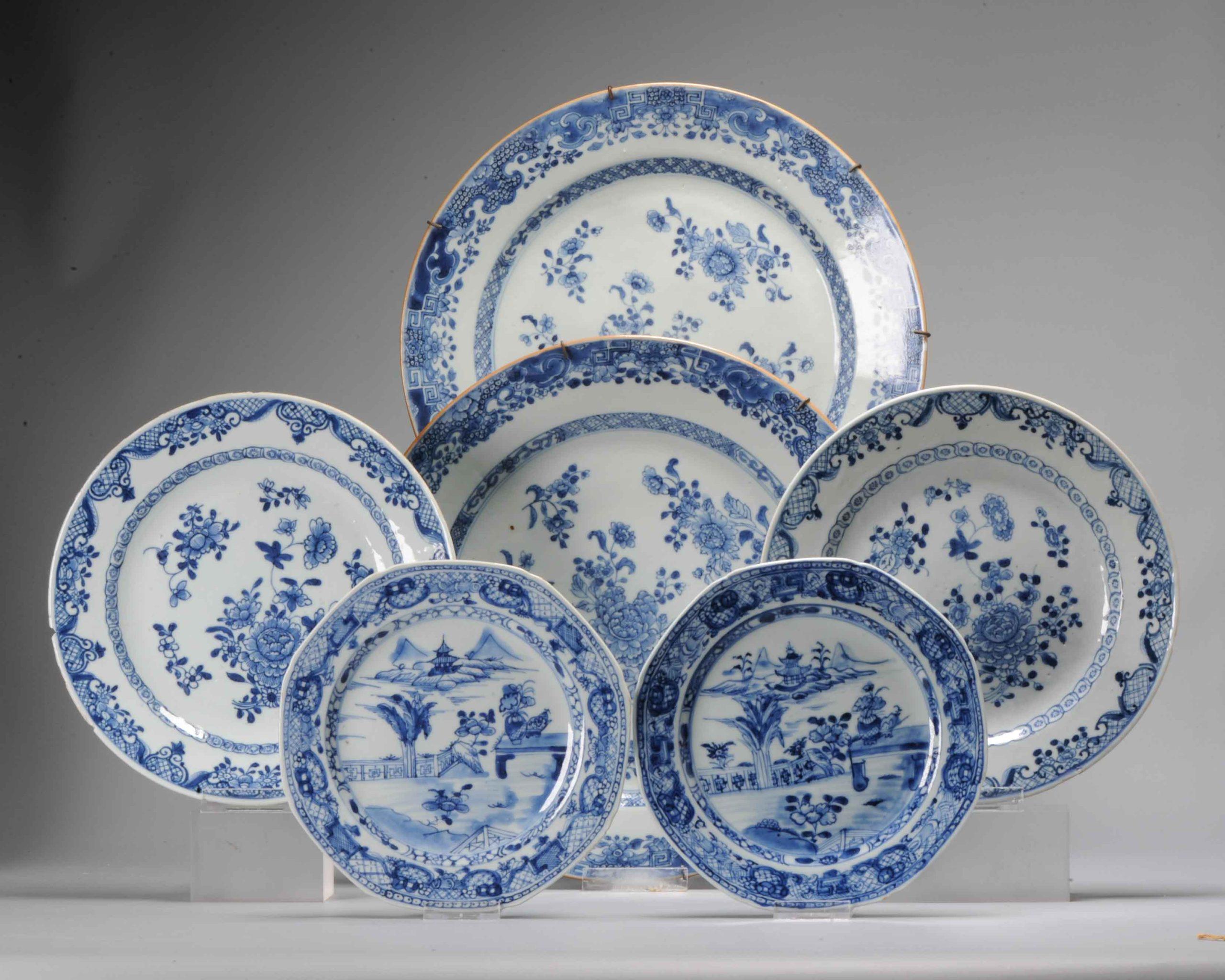 Antique 18th century Chinese Porcelain Sets Dinner Plates For wall ...