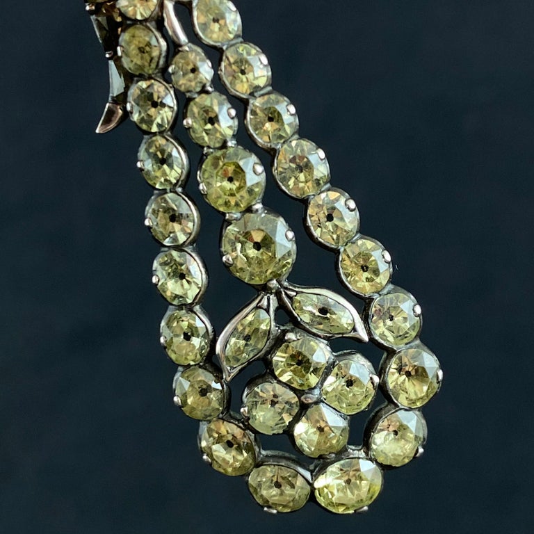 Antique 18th Century Chrysolite Chrysoberyl Pendant Earrings Portuguese ...
