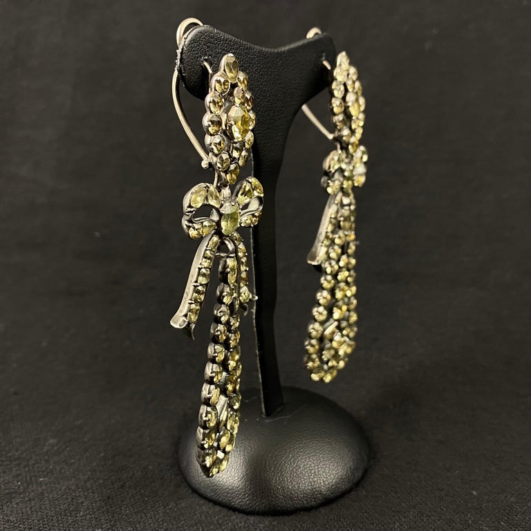 Antique 18th Century Chrysolite Chrysoberyl Pendant Earrings Portuguese ...