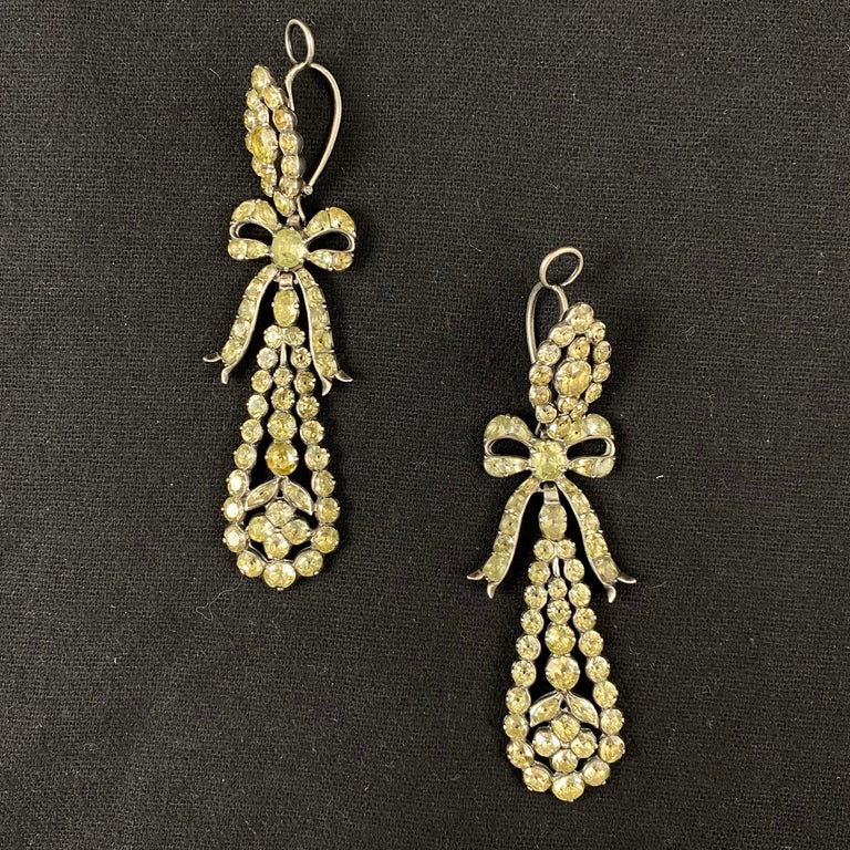 Antique 18th Century Chrysolite Chrysoberyl Pendant Earrings Portuguese ...