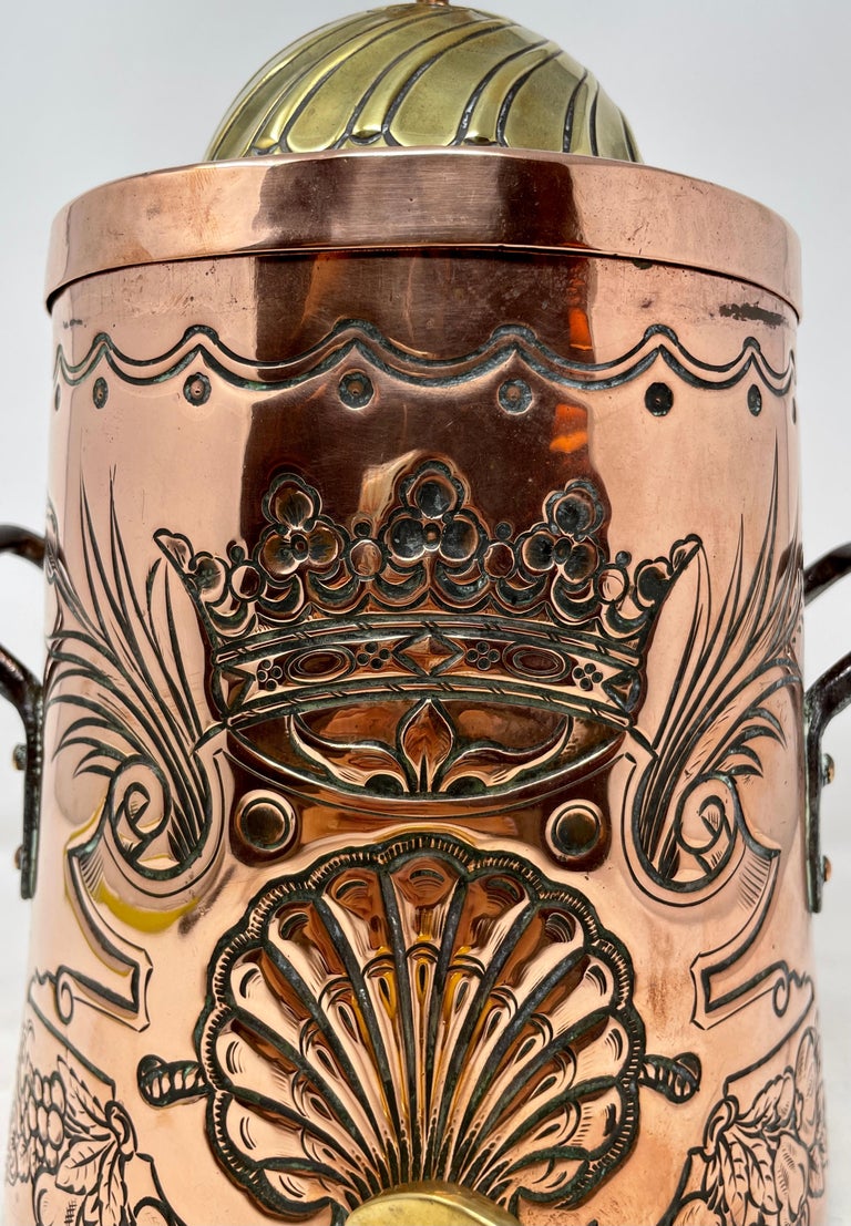 Antique 18th Century Copper and Brass Original Spigot Tea Dispenser For ...