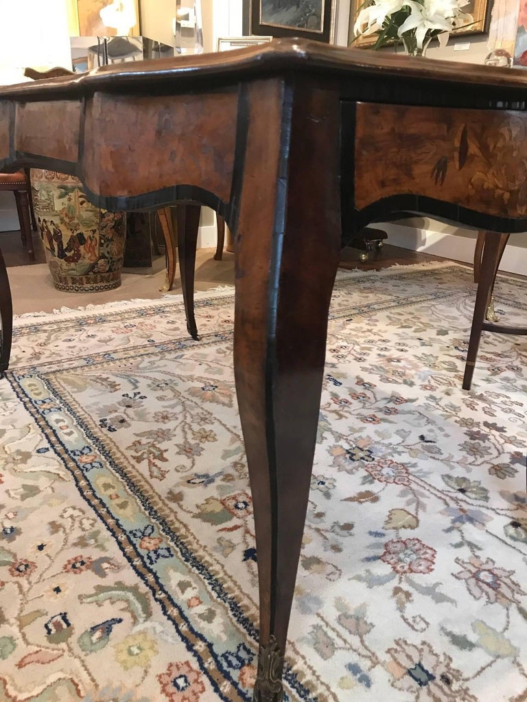 Antique 18th Century Dutch Marquetry Leather Top Desk Writing Table For ...