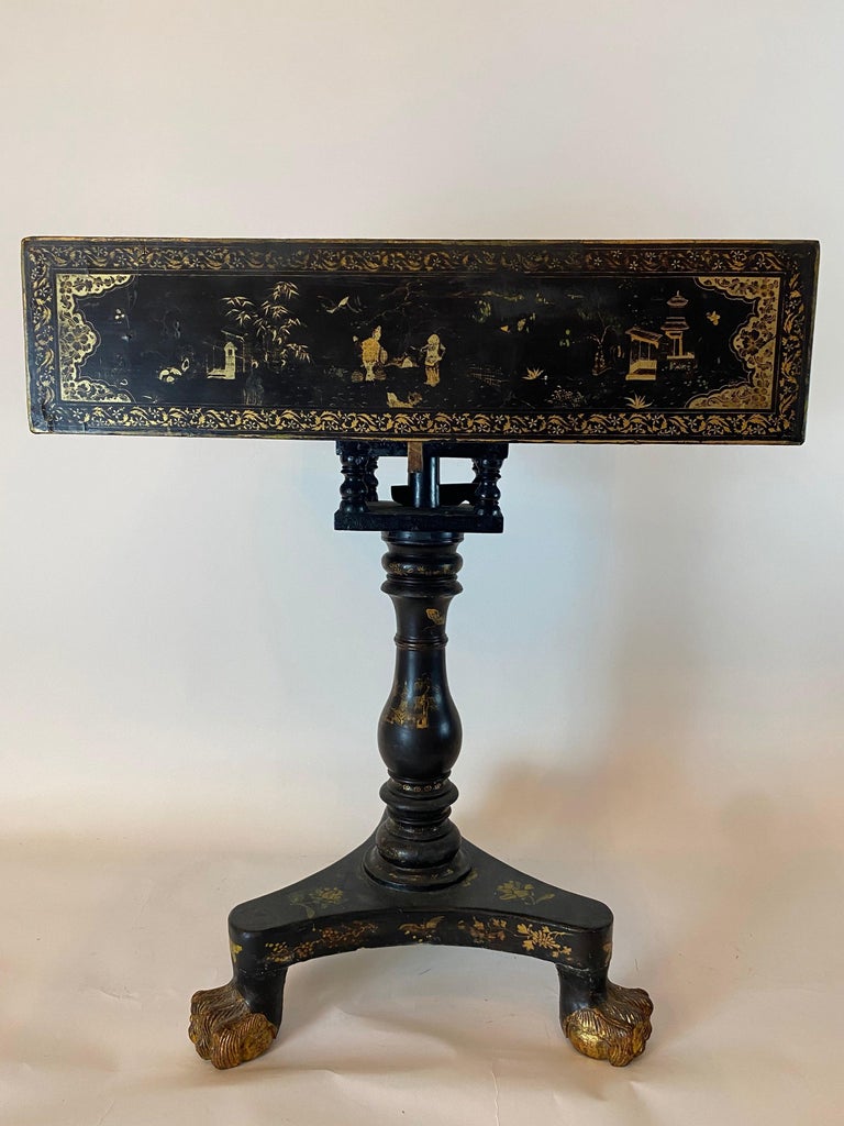 Antique 18th Century Export Chinese Lacquer Gaming Table at 1stDibs ...