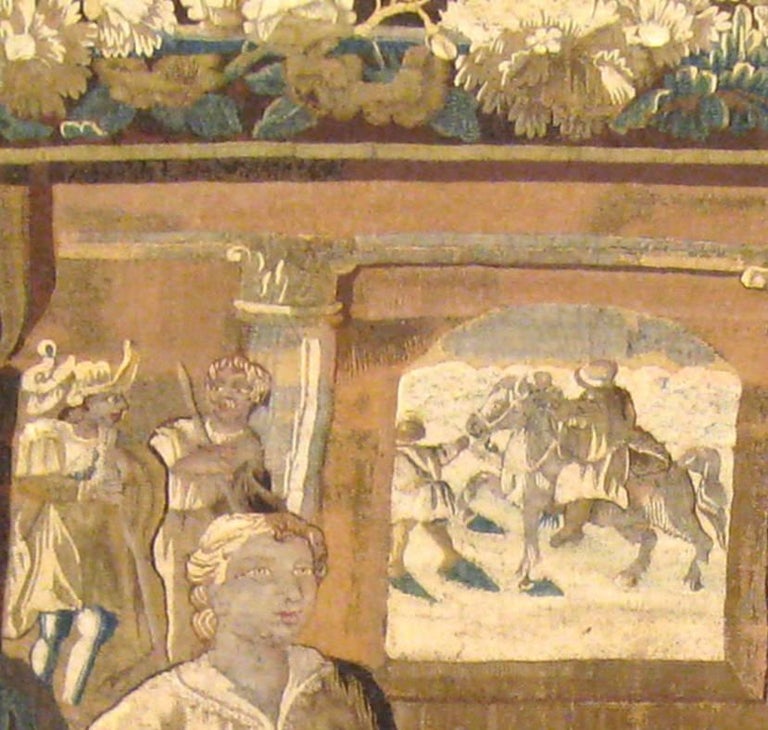 Antique 18th Century Flemish Biblical Tapestry, with Queen Esther and ...
