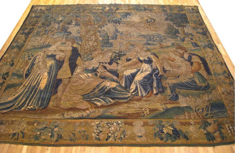 Antique 18th Century Flemish Mythological Tapestry, with the Greek ...