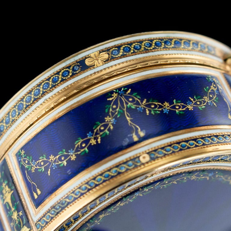 Antique 18th Century French 18-Karat Gold and Enamel Snuff Box, Paris ...