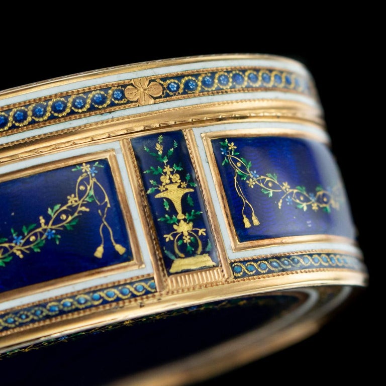 Antique 18th Century French 18-Karat Gold and Enamel Snuff Box, Paris ...