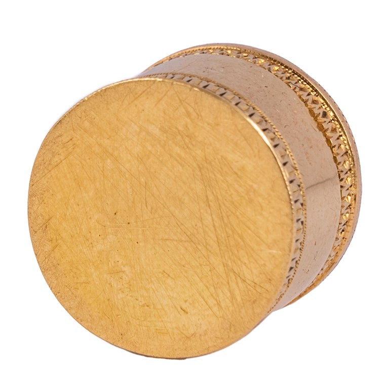 Antique 18th Century French Miniature 18k Gold Enamel Portrait Patch ...